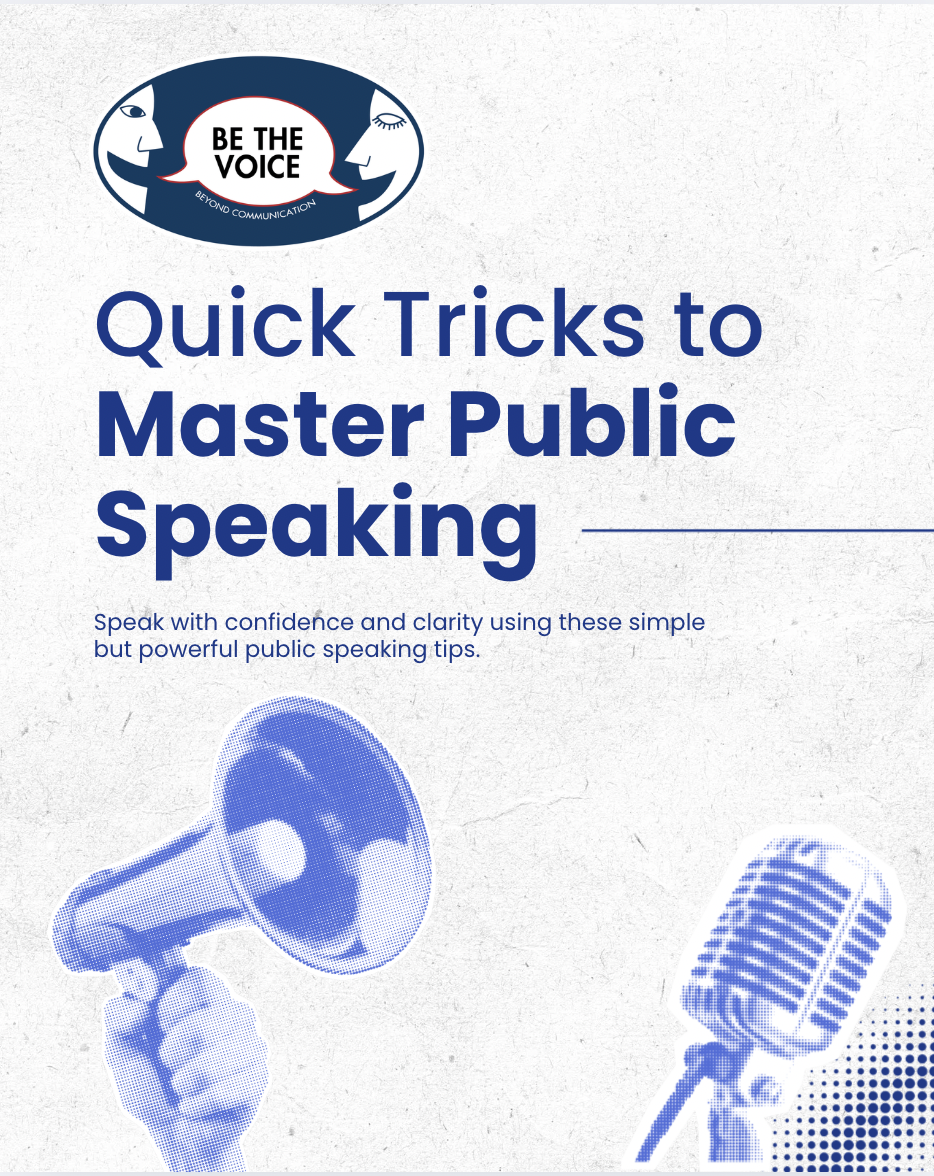Tips to Elevate Your Public Speaking - Be The Voice